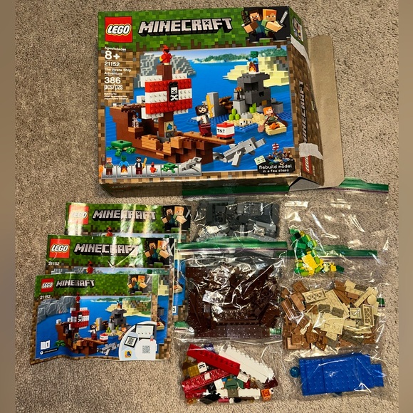 Lego | Toys | Lego 2152 Minecraft The Pirate Ship Adventure | Poshmark